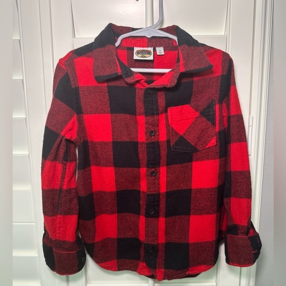 Bass Pro Shops | Shirts & Tops | Bass Pro Shops Kids Red Black Buffalo ...
